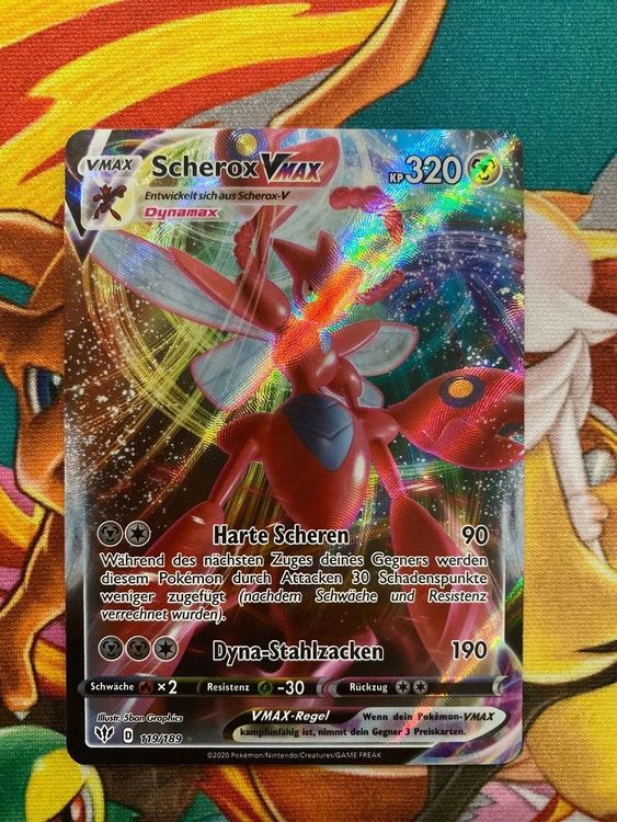 Pokemonkarte Scherox Vmax | Kaufen auf Ricardo