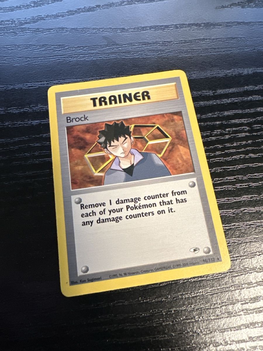 Brock Gym Challenge Pokemon Wotc Rare non Holo 1999 Trainer (Gebraucht ...