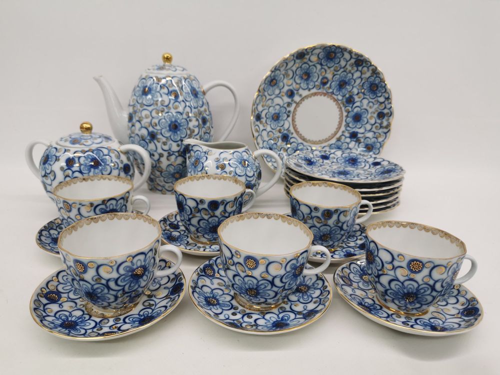 Imperial Lomonosov Teeservice Kaffee Set Porzellan Bindweed (Gebraucht ...