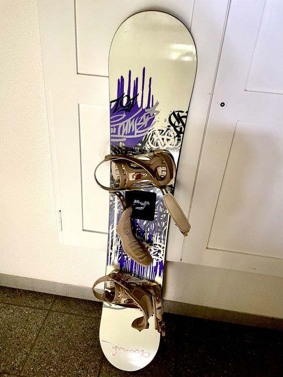 Cooles Graffiti Burton Allround Board&RIDE Bindung & Boots (Gebraucht ...