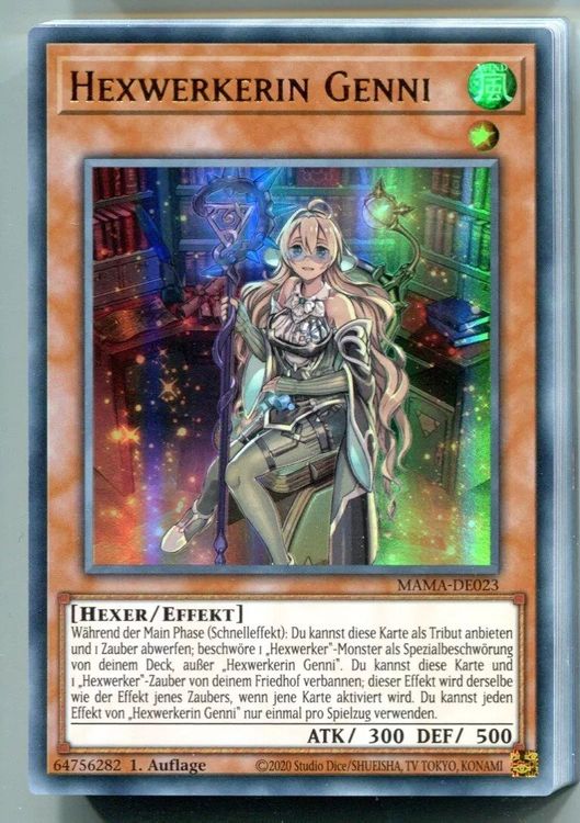 Yu-GI-OH Hexwerkerin Genni Ultra Rare MAMA-DE023 (Neu und ...