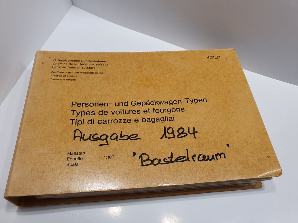 SBB Personen- und Gepäckwagen / Skizzen / Massstab 1:100 | Kaufen auf Ricardo