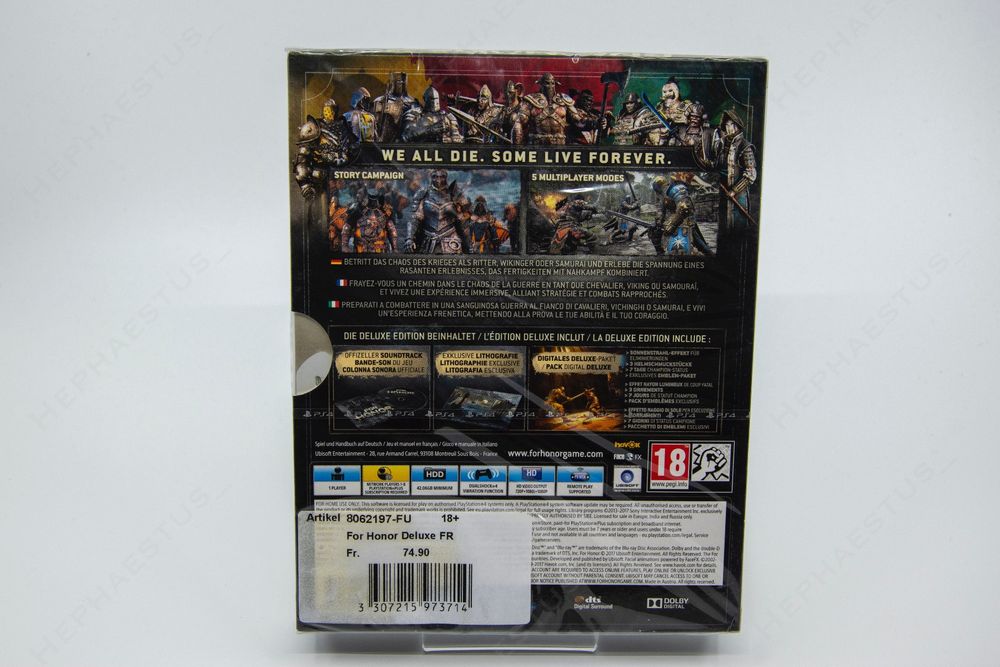 For Honor (Deluxe Edition) NEU&OVP (sealed) (Neu und originalverpackt) in Effretikon für CHF 40 ...