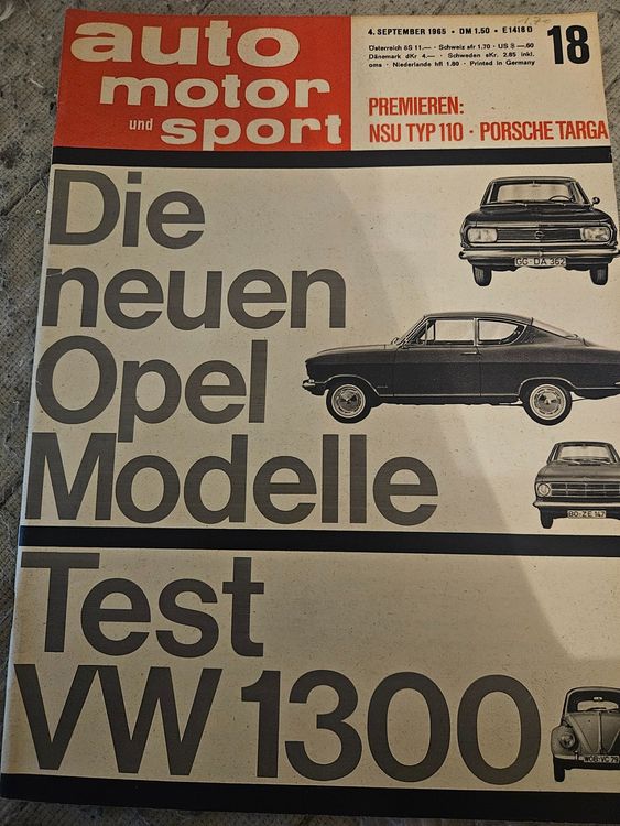 AMS 18/65 Alpina 1600 GT VW 1300 Sunbeam Tiger NSU TT xx (Gebraucht) in ...