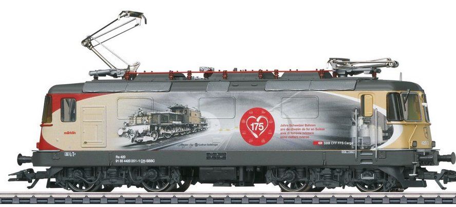 Märklin SBB E-Lokomotive Re 420 175 Jahre Schweizer Bahnen (Neu und originalverpackt) in ...