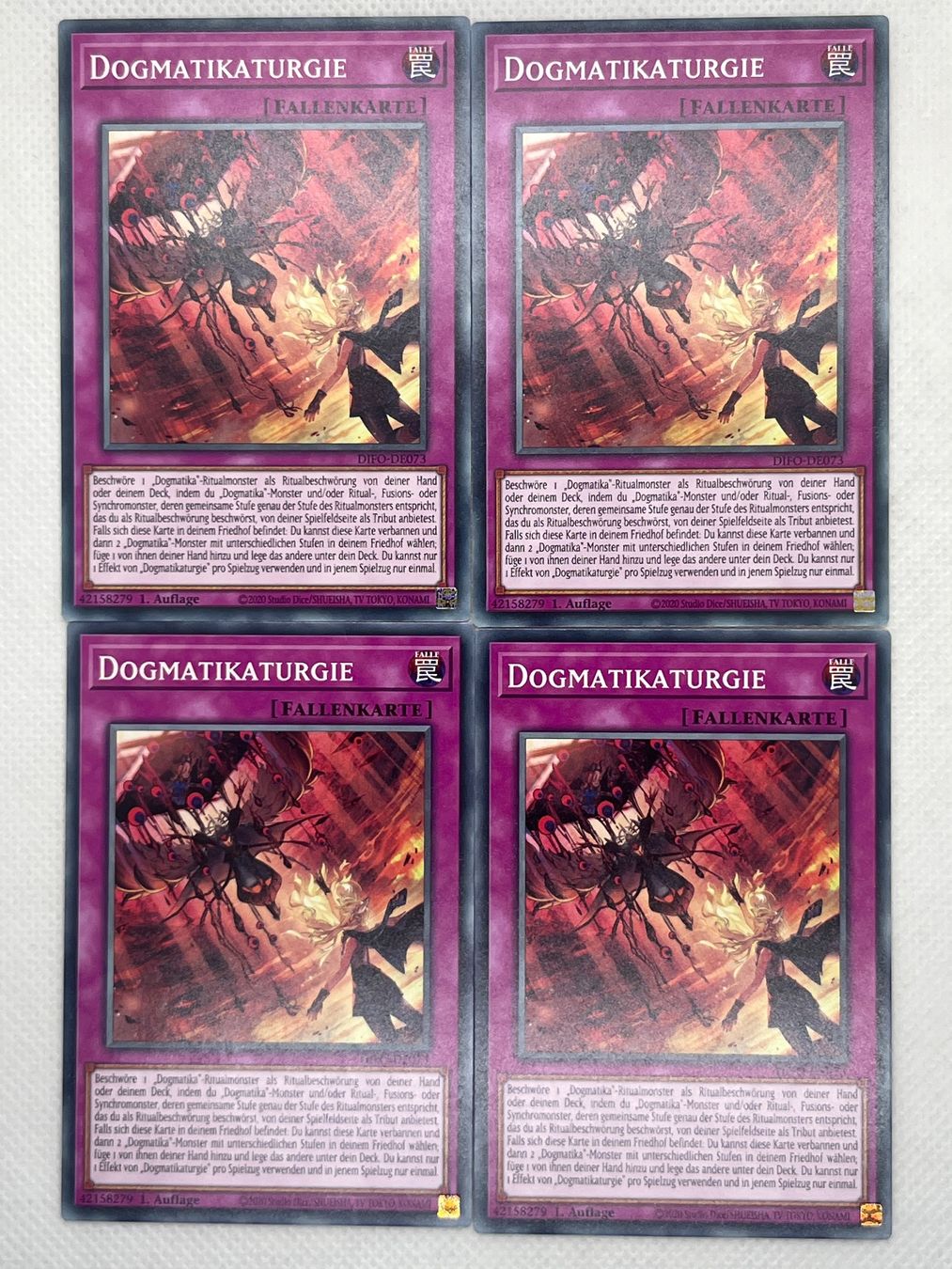 Yu-Gi-Oh! Dogmatikaturgie - 4 Stück - Top Zustand! (Gebraucht) in ...