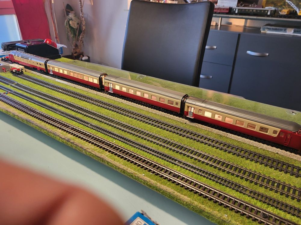 Märklin 3071 TEE RAM502 4teilig AC Analog Beleuchtet (Gebraucht) in ...