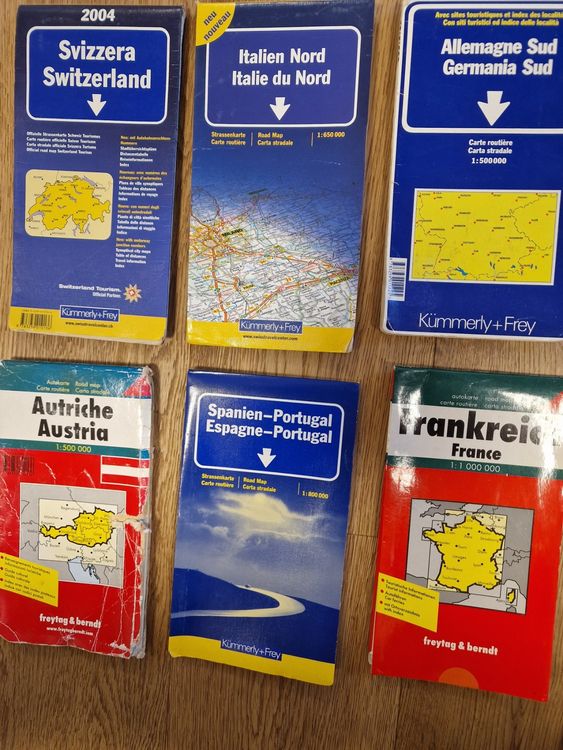 Strassenkarten (Gebraucht) in Mettmenstetten für CHF 1 – mit Lieferung auf Ricardo kaufen