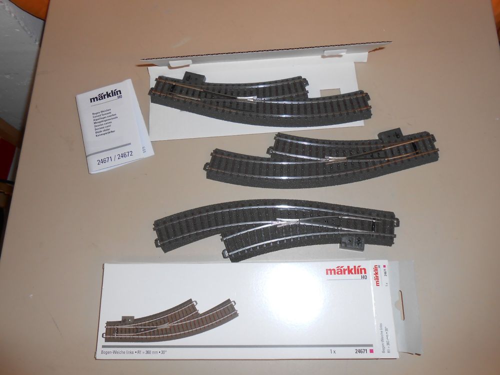 Märklin 24671, 24672 Bogeneiche C Gleis (Neu (gemäss Beschreibung)) in ...