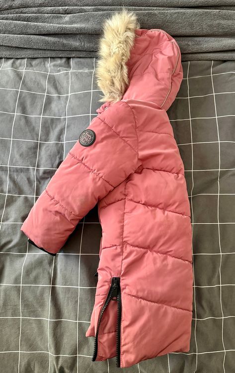 C&A Mädchen Winterjacke Gr. 104 – rosé – warm gefüttert (Gebraucht) in ...