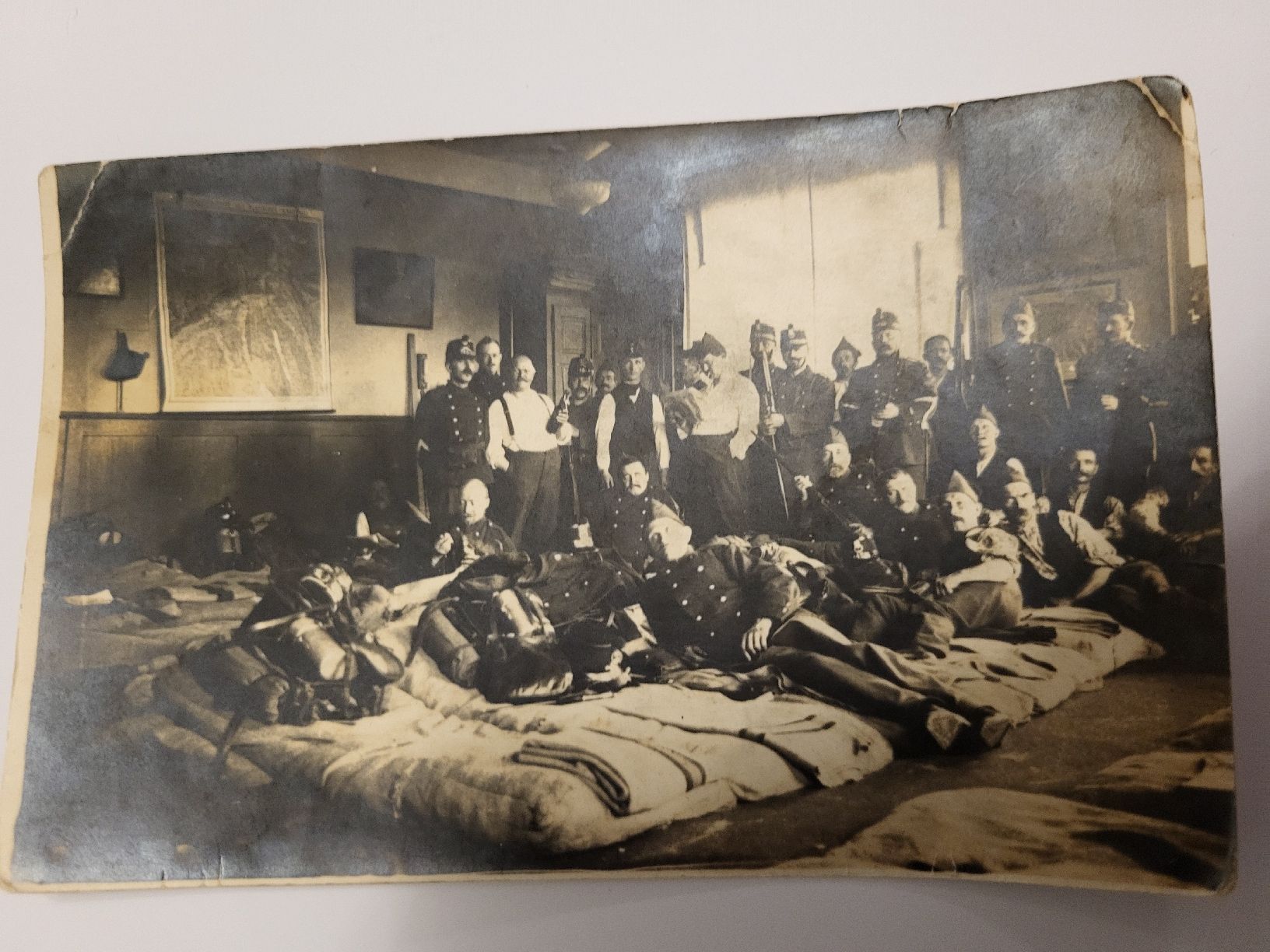 Alte historische Foto-Postkarte, Soldaten im Ersten WK (Gebraucht) in ...