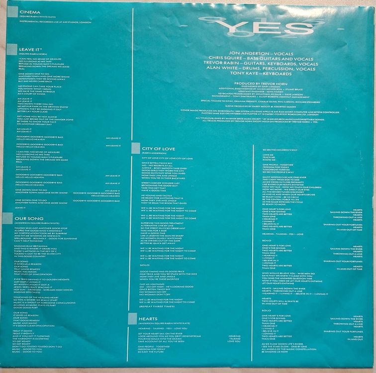 Yes - 90125 plus Yes 9012 live solos/2 LP's (Neu (gemäss Beschreibung ...