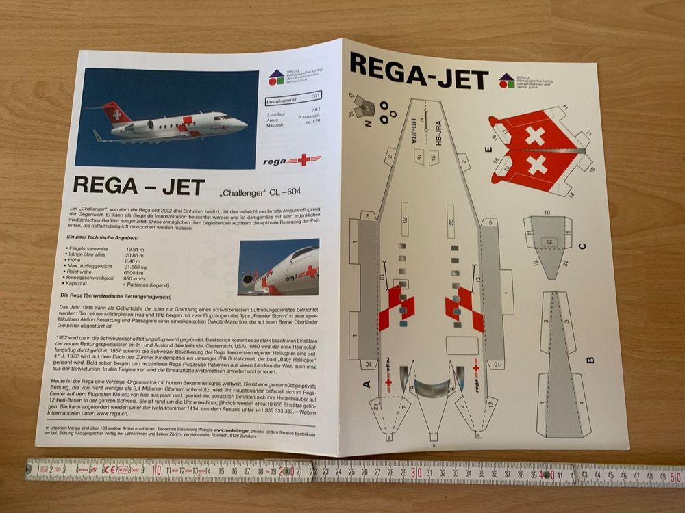 Bastelbogen Rega-Jet | Kaufen auf Ricardo