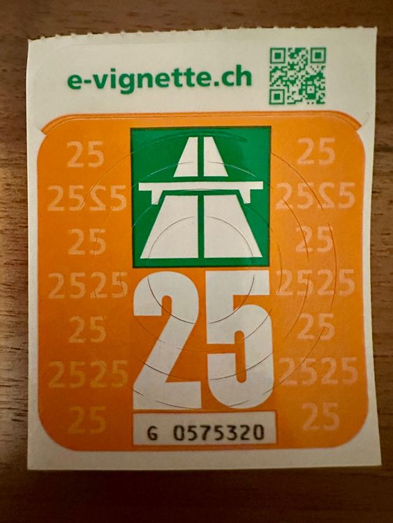 Autobahnvignette 2025 (Neu und originalverpackt) in St.Gallen für CHF 37 – mit Lieferung auf ...