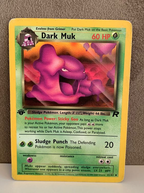 *1.Edition Dark Muk ENG Team Rocket Pokemon 41/82 (Gebraucht) in ...