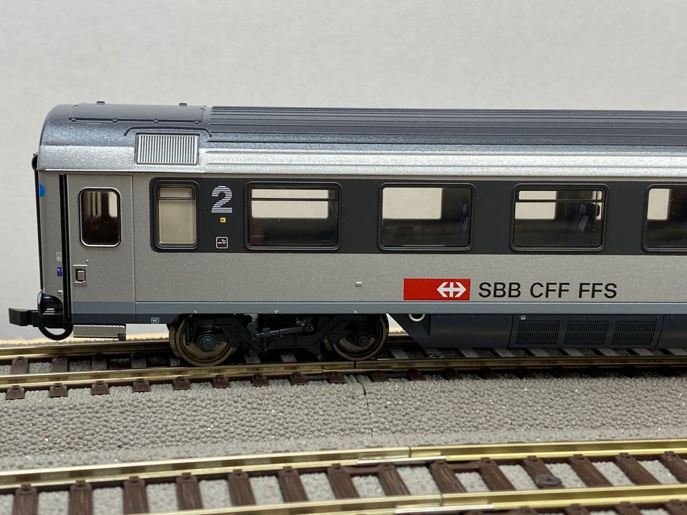 3 x Roco (H0 GS) SBB EC-Schnellzugwagen Apm/Bpm silber/grau | Kaufen ...