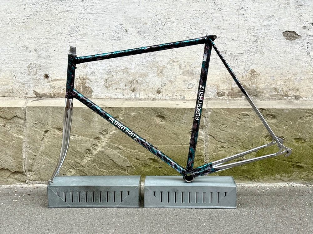 ALBERT FRITZ Columbus Cromor Rennvelo Stahl Rahmen Size 59 (Gebraucht ...