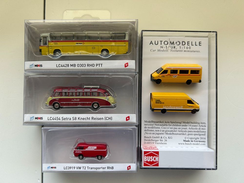 5 schöne Automodelle für Modelleisenbahn in Spur N (Neu und ...