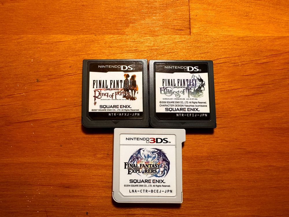 Lot de jeux Nintendo 3DS & DS JAP: Final Fantasy (Gebraucht) in Bellevue für CHF 10 – mit ...