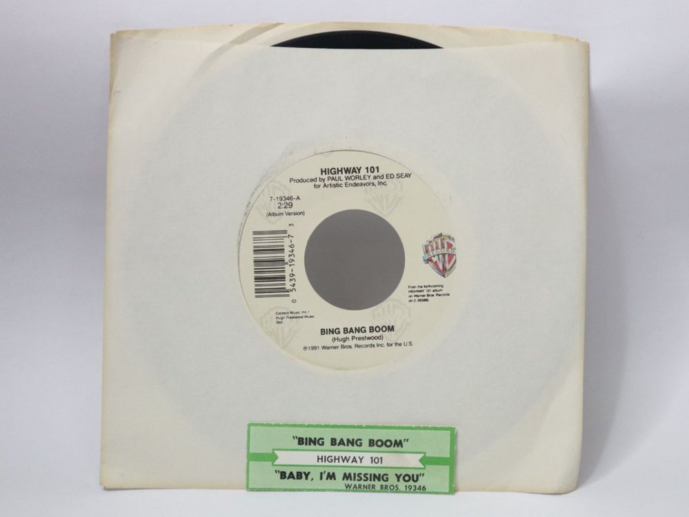 Vinyl Single Highway 101 Bing Bang Boom für Jukebox (Gebraucht) in ...