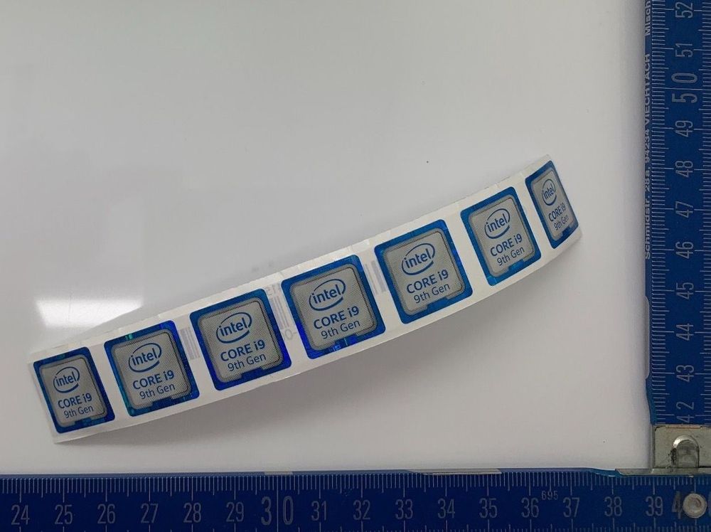 INTEL® i9™ 9th Gen™ AUFKLEBER ¦ STICKER (Neu (gemäss Beschreibung)) in ...