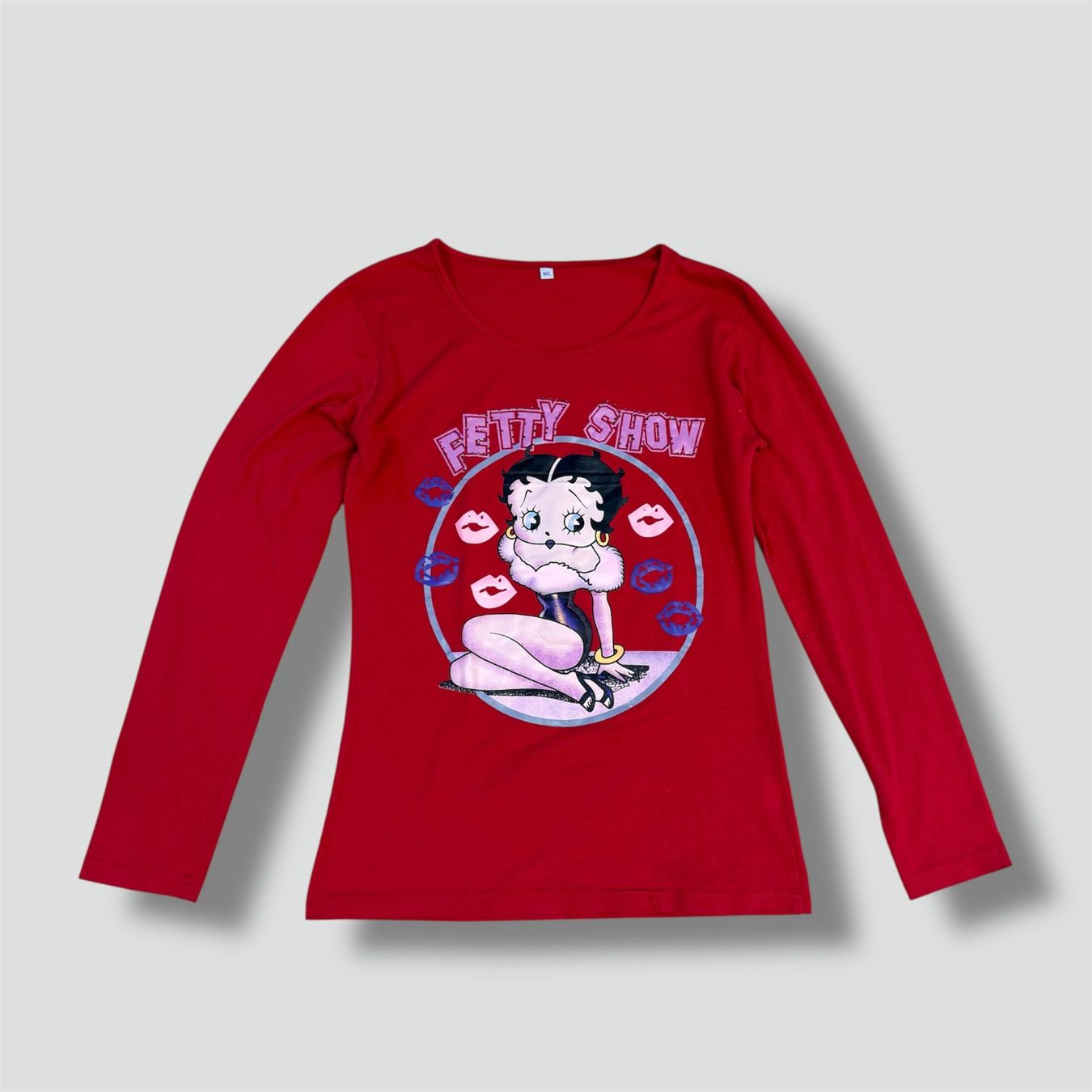 Fetty Show Betty Boop cottage-core long sleeve Damen t-shirt (Gebraucht ...