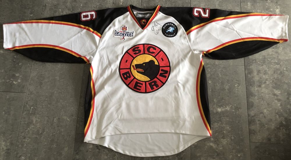 EISHOCKEY Gameworn Trikot European Trophy Mark Reichert SCB (Gebraucht ...