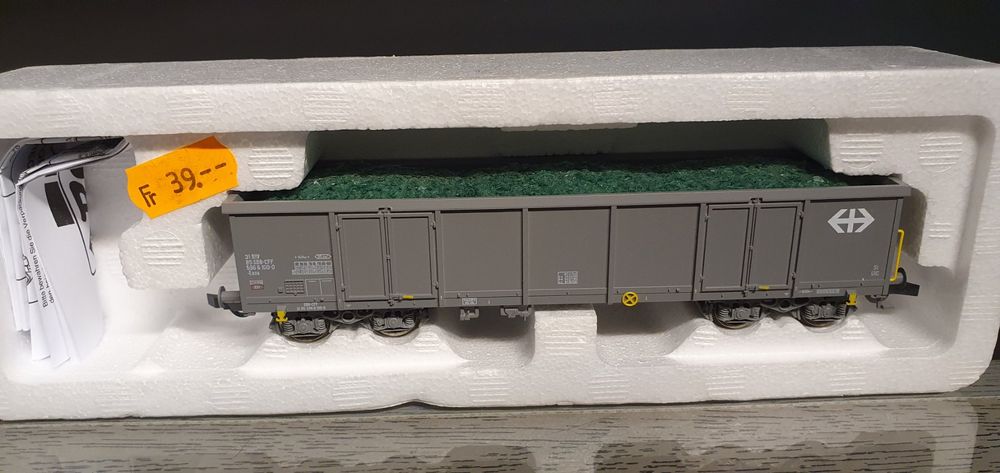 ROCO:DC: SBB HOCHBORDWAGEN GRAU "GLASRECYCLING" OVP (Gebraucht) in Biglen für CHF 23 – mit ...