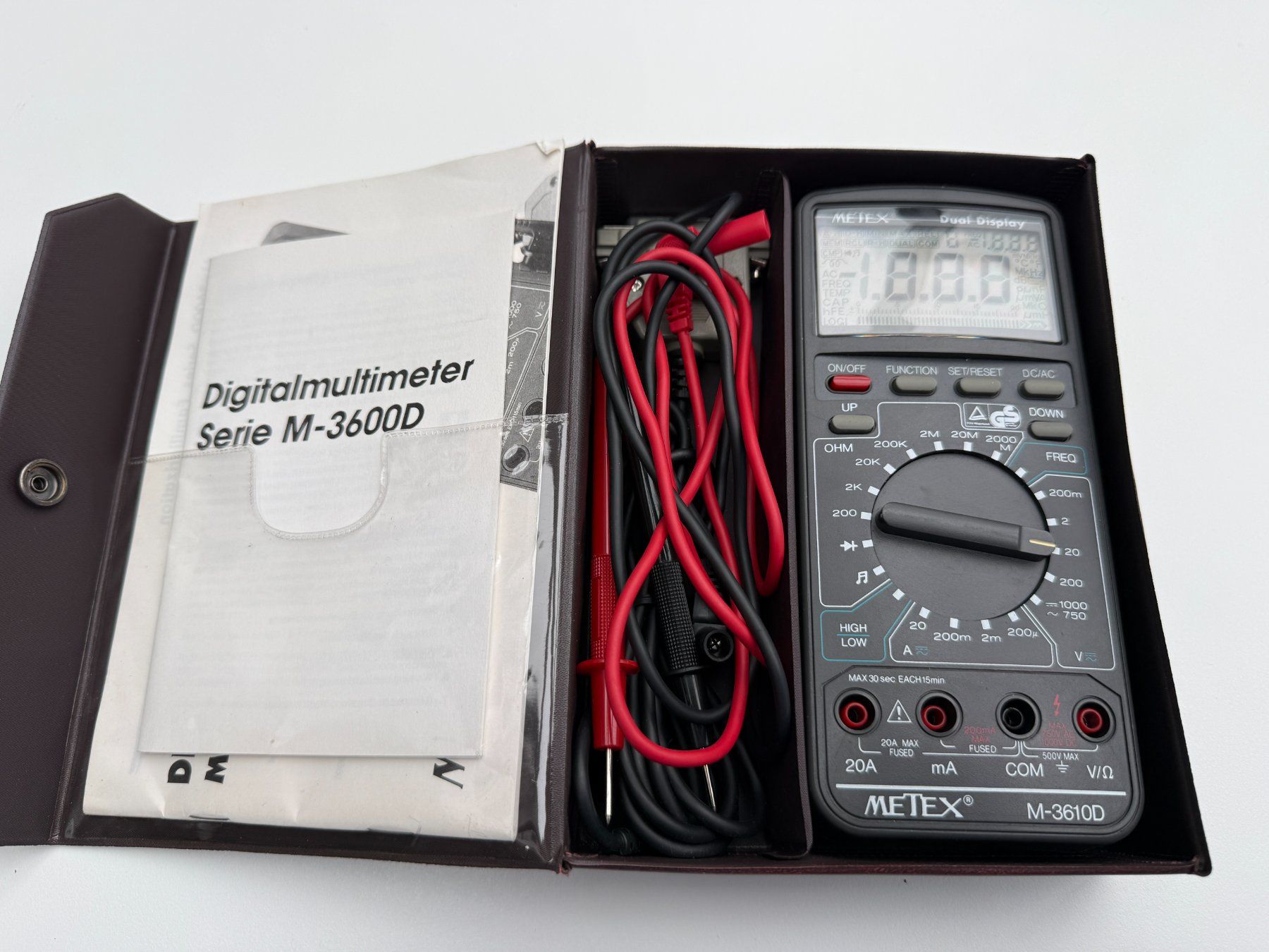 METEX M-3610D, Digital Multimeter, inkl. Messkabel, in Etui (Gebraucht ...