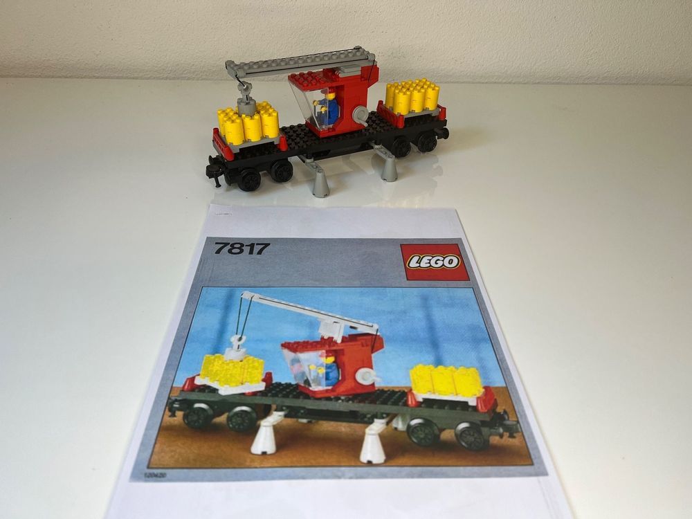 Lego Nr. 7817 Eisenbahn 12V - Kranwaggon von 1985 | Kaufen auf Ricardo