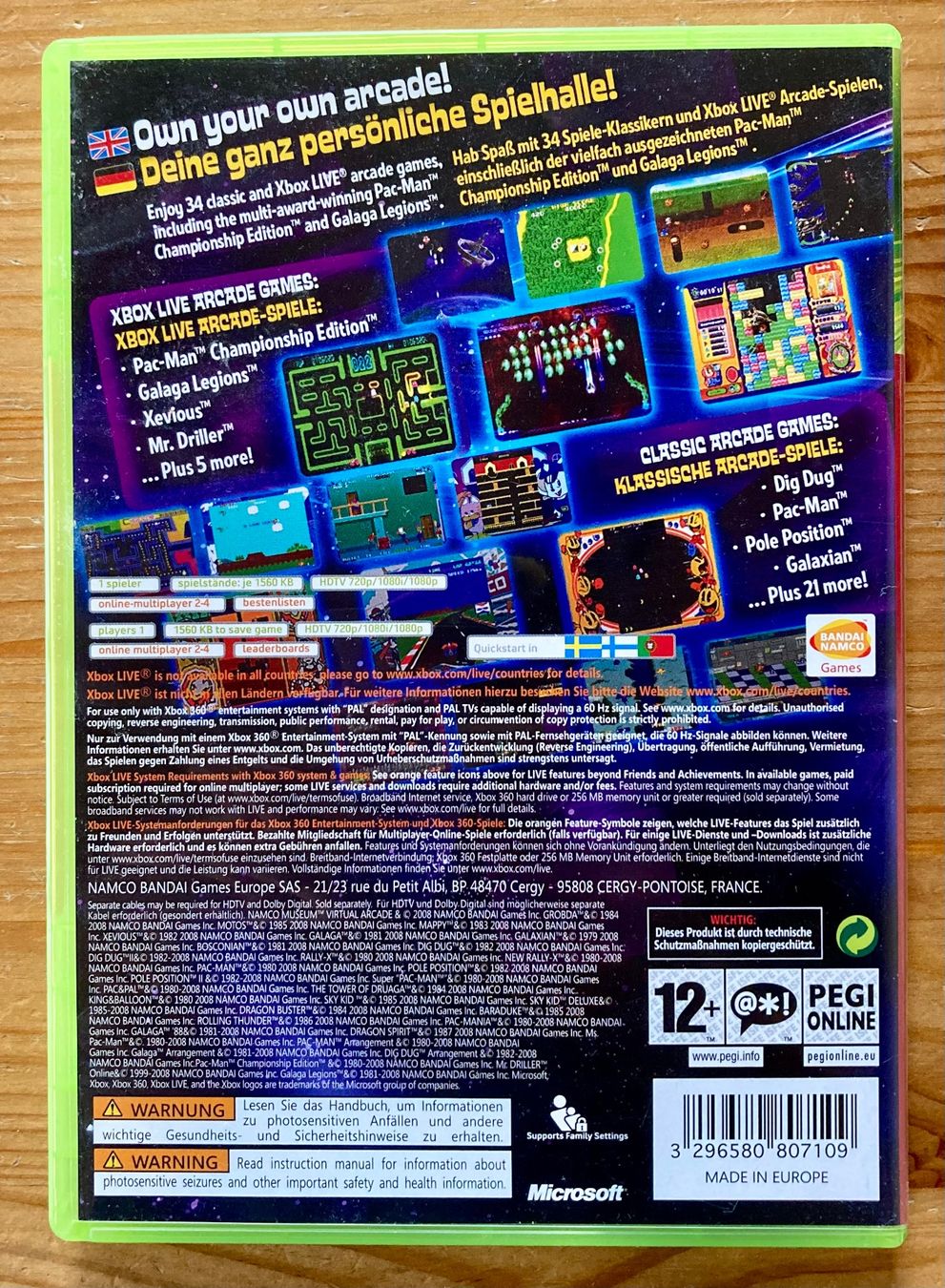 NAMCO MUSEUM: Virtual Arcade (NEU) - Xbox 360 (Neu (gemäss Beschreibung ...