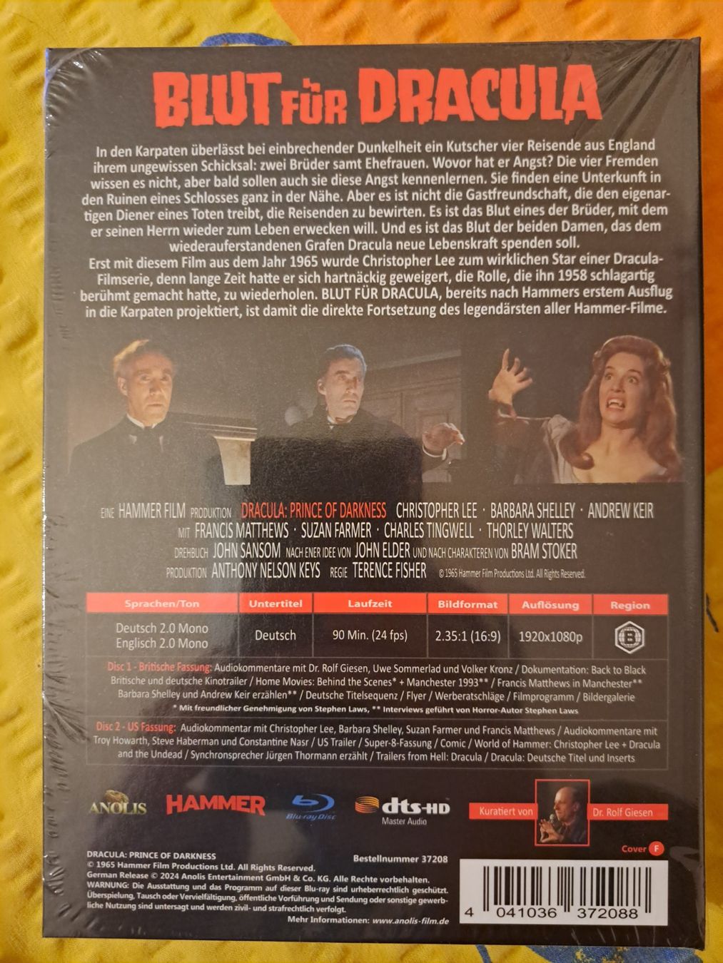 BLUT FÜR DRACULA *UNCUT* ANOLIS / HAMMER (Mediabook, OVP) (Gebraucht ...
