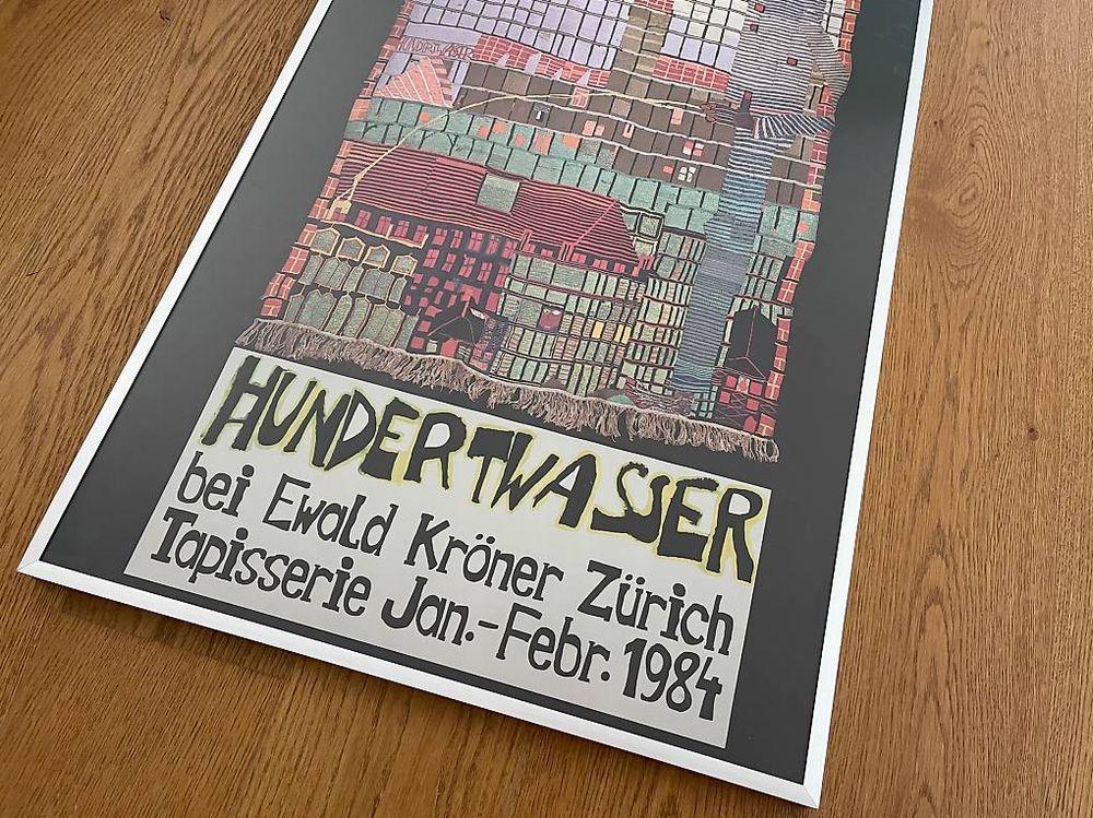Hundertwasser Bild in Rahmen | Kaufen auf Ricardo