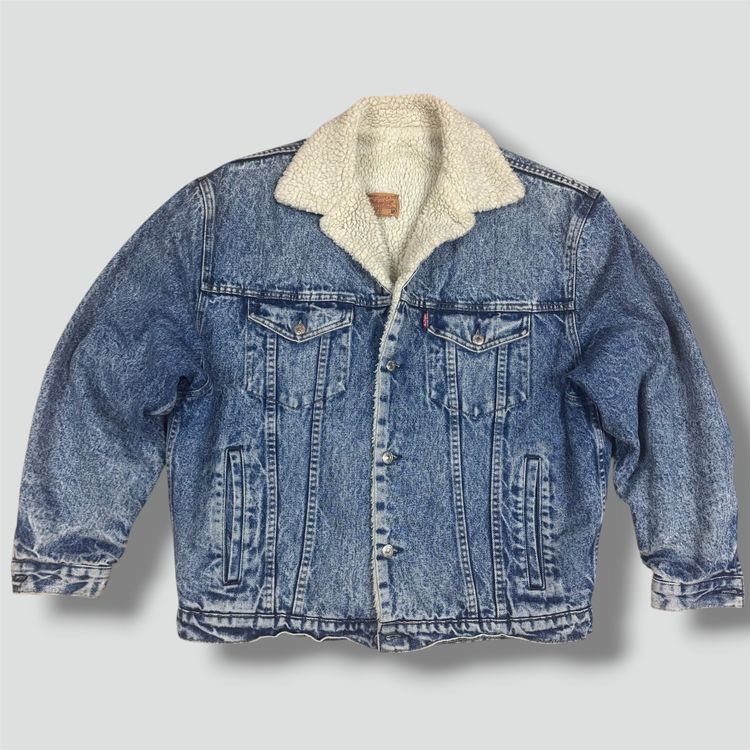 Levi Strauss vintage fluffy denim jacket retro 90s winterjac (Gebraucht ...