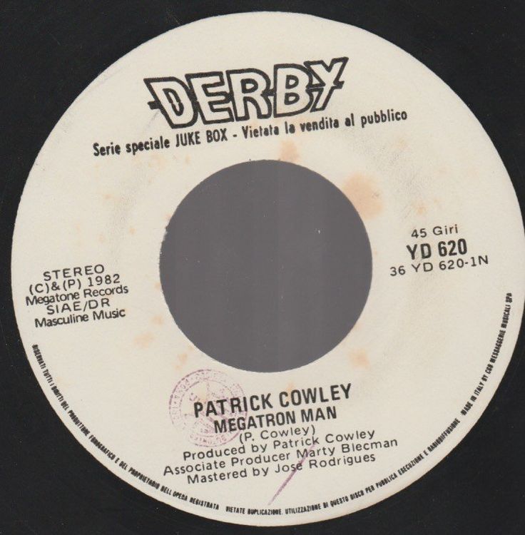 7 " juke box COWLEY PATRICK / NIKKA COSTA MEGATRON MAN / SO (Gebraucht ...
