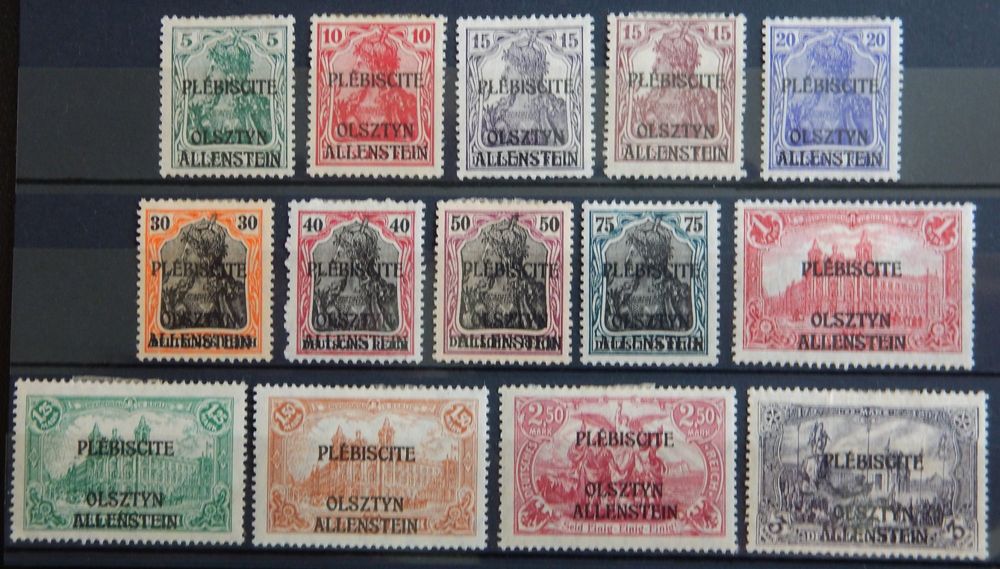 Deutsches Reich Allenstein Kat. 1-14 * 1920 (Gebraucht) in Zürich für ...