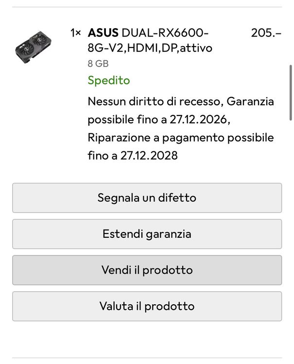 Scheda Video ASUS DUAL RX6600 8G (Usato) a Lugano per CHF 160 – solo ...