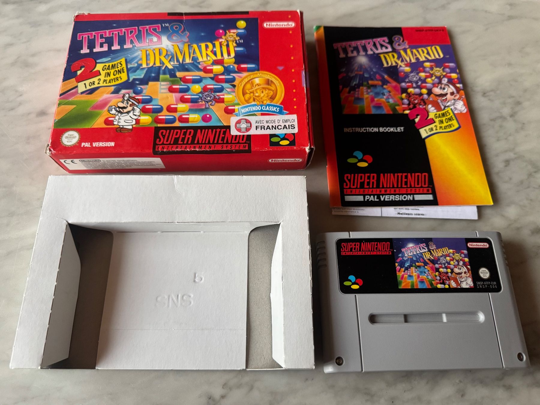 TETRIS & DR MARIO SPIEL FÜR SUPERNINTENDO IN OVP (Gebraucht) in ...
