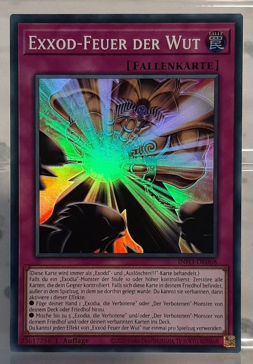 Yugioh Exxod-Feuer der Wut - SR / Fallen - INFO-DE068 | Kaufen auf Ricardo