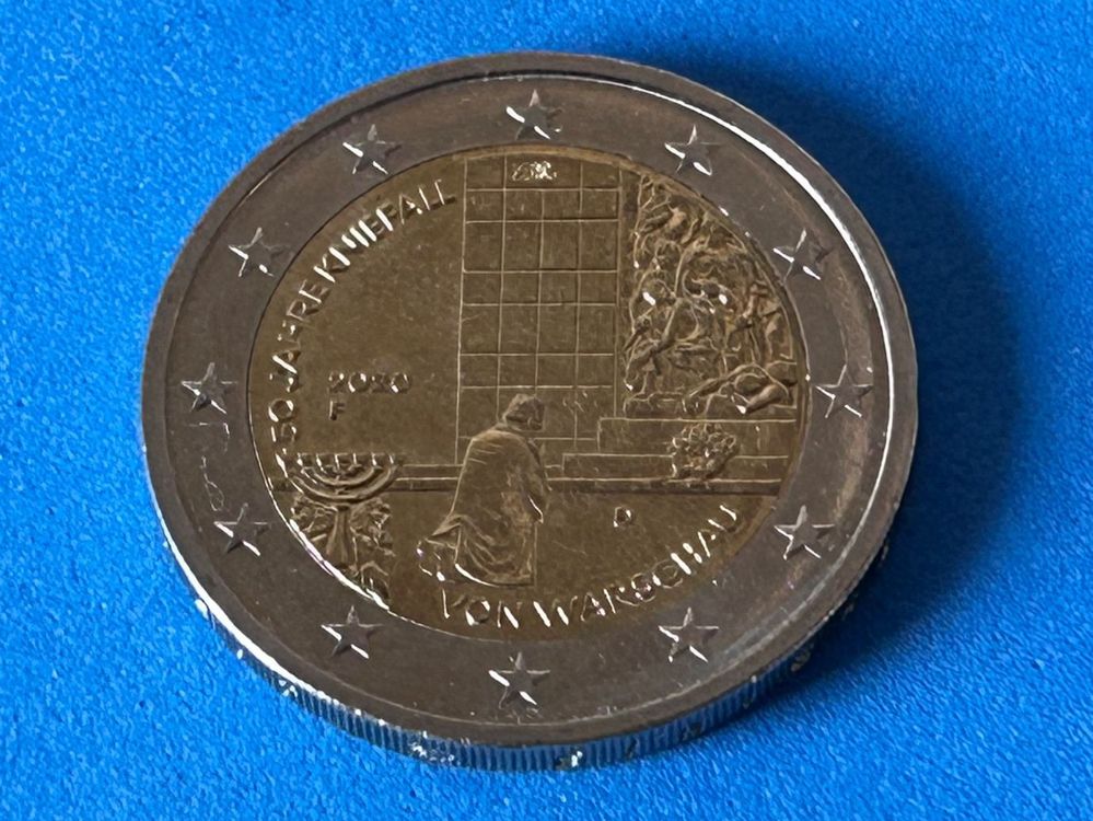 Germany - 2 Euros (Kneeling to Warsaw) 2020, circulated (Gebraucht) in ...