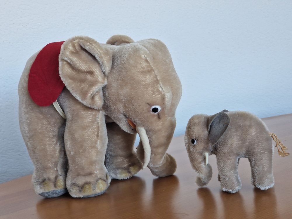 Steiff Elefant 60er Jahre und kleiner Elefant (Gebraucht) in Zürich für ...