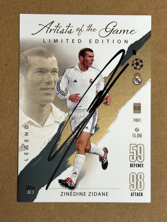 Topps Zinedine Zidane Signiert | Kaufen auf Ricardo
