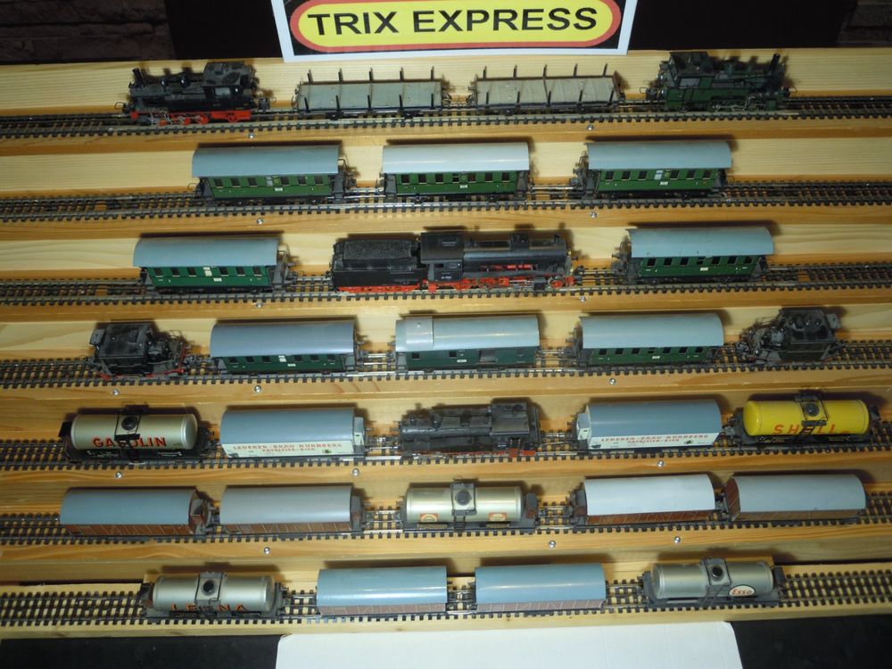 TRIX EXPRESS Zugset 6 Lok's und 23 verschiedene Wagen (Gebraucht) in ...