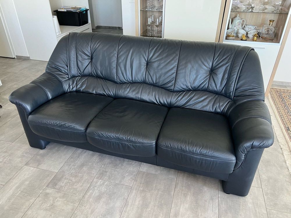 Ledersofa 3er und 2er (Gebraucht) in Zofingen für CHF 150 – nur Abholung auf Ricardo kaufen
