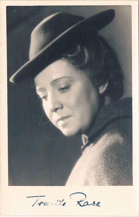 Traute Rose 1904-97 Autogramm signiert Vintage Foto 9x14cm (Gebraucht ...