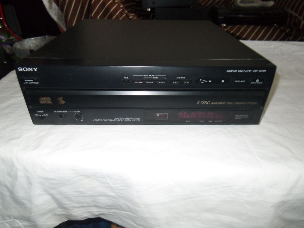 Sony CD DISC PLAYER 5 Disc Automatic Disc Loading system (Gebraucht) in ...
