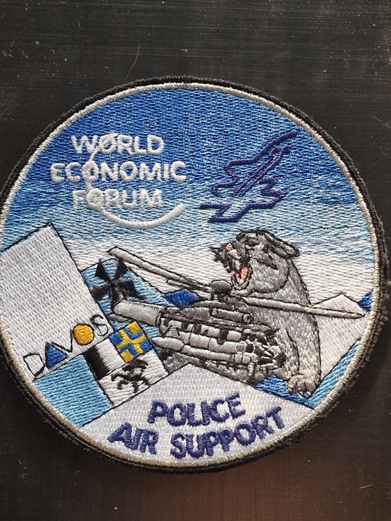 Polizei abzeichen Badge WEF Davos Police air support (Neu (gemäss ...