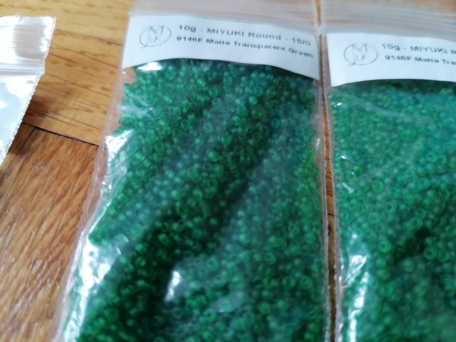 Rocailles Glasperlen mini matt grün Miyuki 15/0 40g (Neu und ...