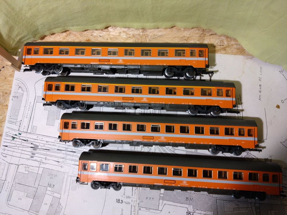 ROCO 4236 eurofima 4 voitures SNCB orange | Kaufen auf Ricardo