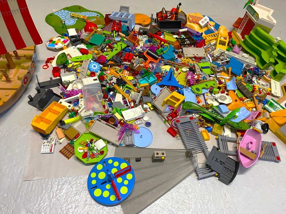 grosses Konvolut PLAYMOBIL u.a. Wikingerschiff /Camping 4 KG | Kaufen auf Ricardo